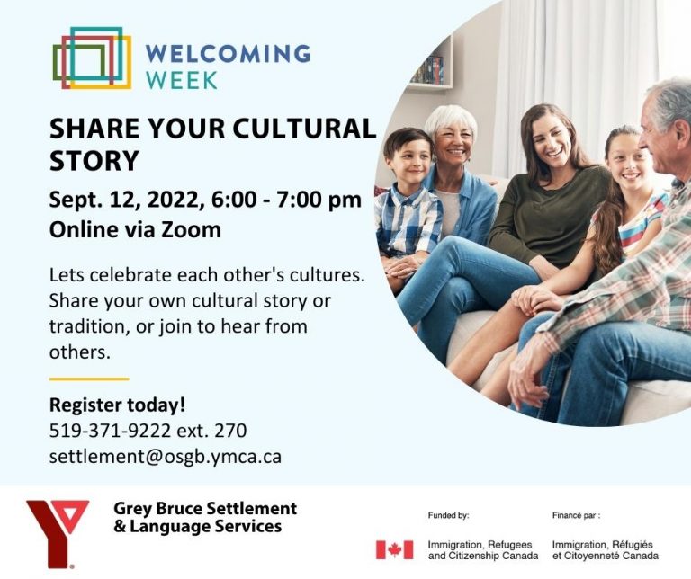 Welcoming Week - YMCA of Owen Sound Grey Bruce